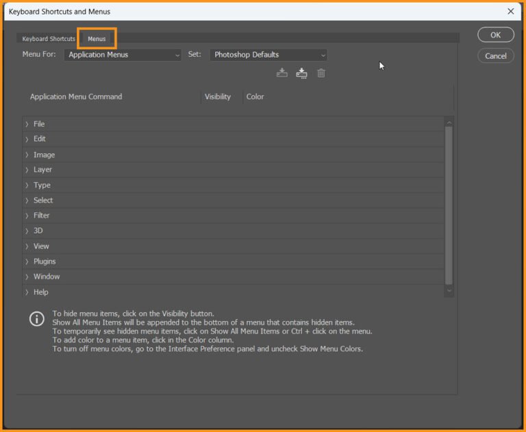 Menus In Photoshop | Learn That Yourself