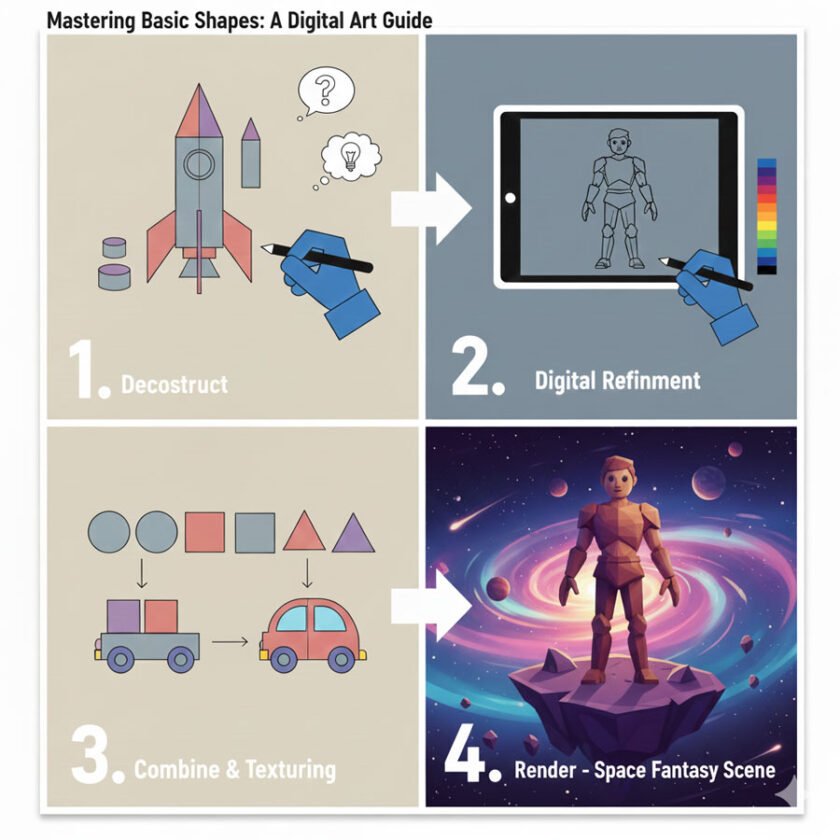 Beginner Guide To Basic Shapes For Sketches